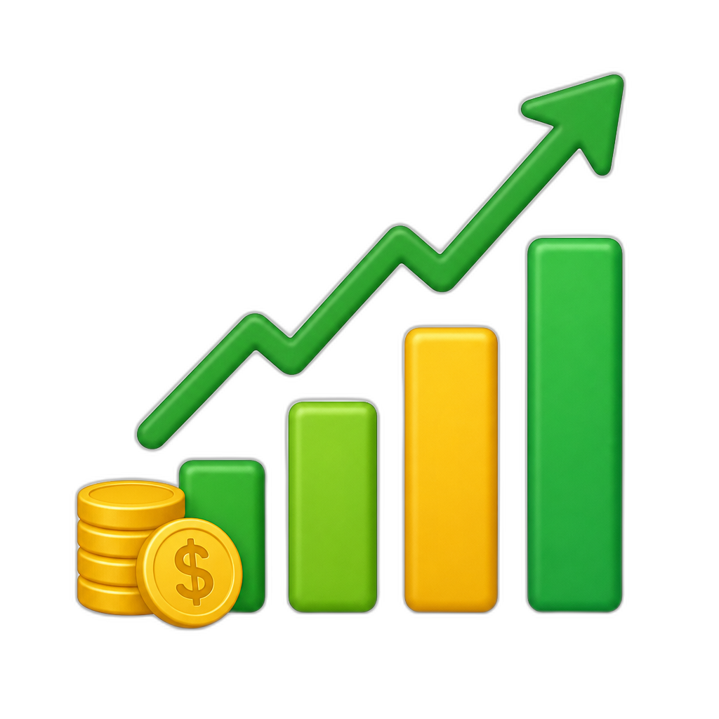 agora gere de um grafico de investimentos a subir - AI Emoji Generator