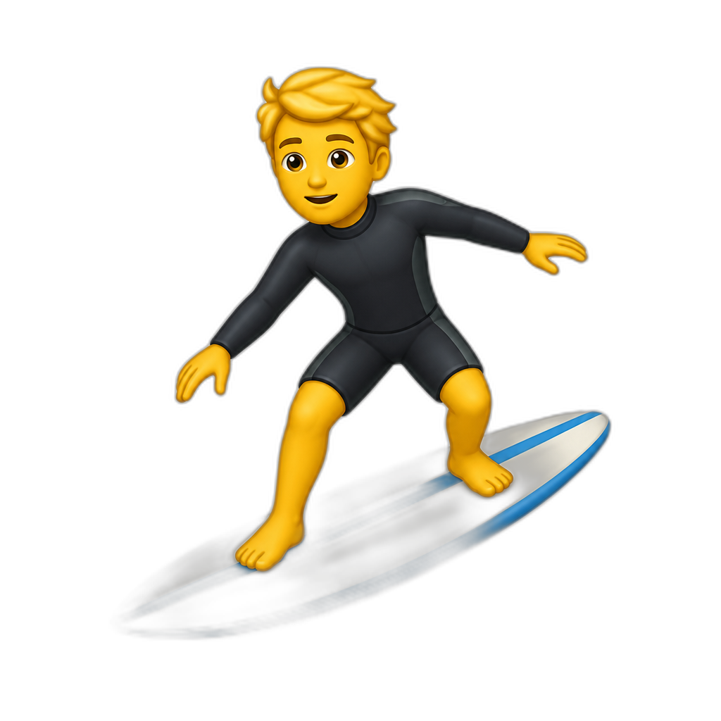 Emoji de surfista de iphone - AI Emoji Generator