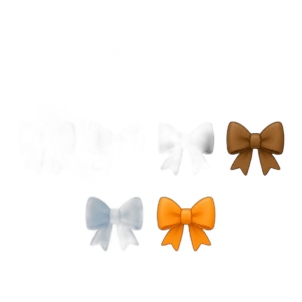 Bow red, bow yellow, bow green, bow blue, bow white, bow purple, bow ...