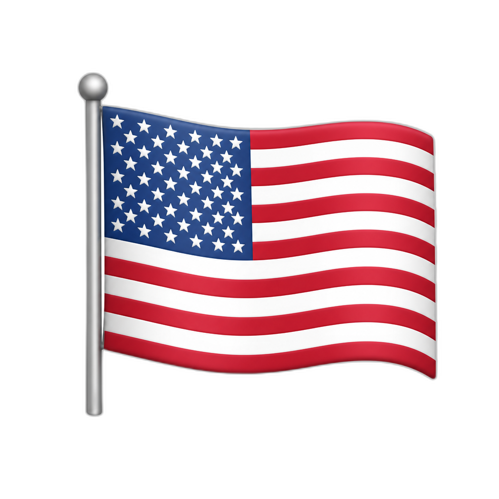 american flag - AI Emoji Generator